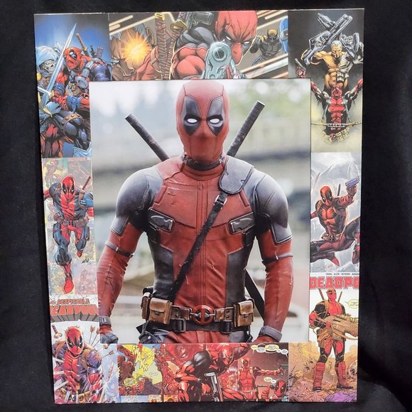 Art | Deadpool Custom Matted Photo | Poshmark